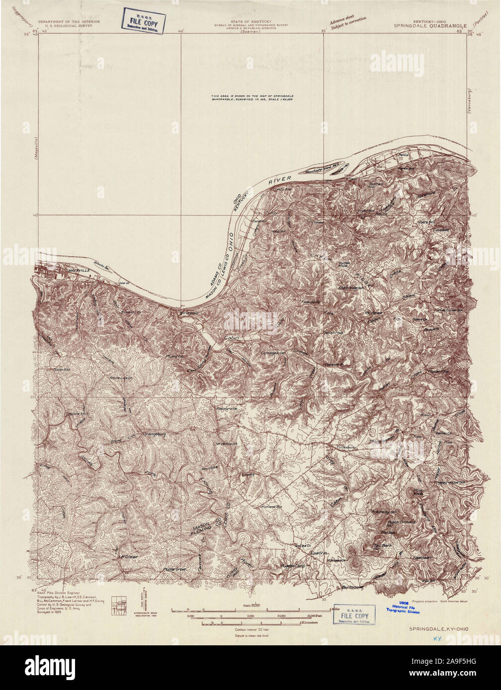 Springdale map hi-res stock photography and images - Alamy