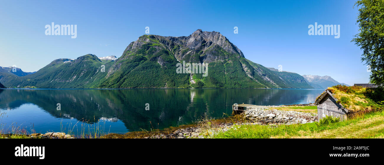Blue fiord hi-res stock photography and images - Alamy