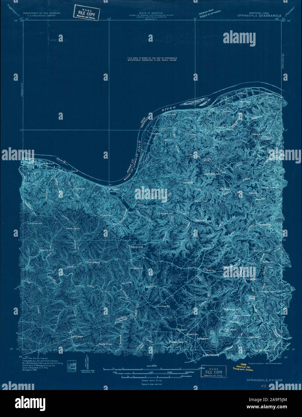 Springdale map hi-res stock photography and images - Alamy