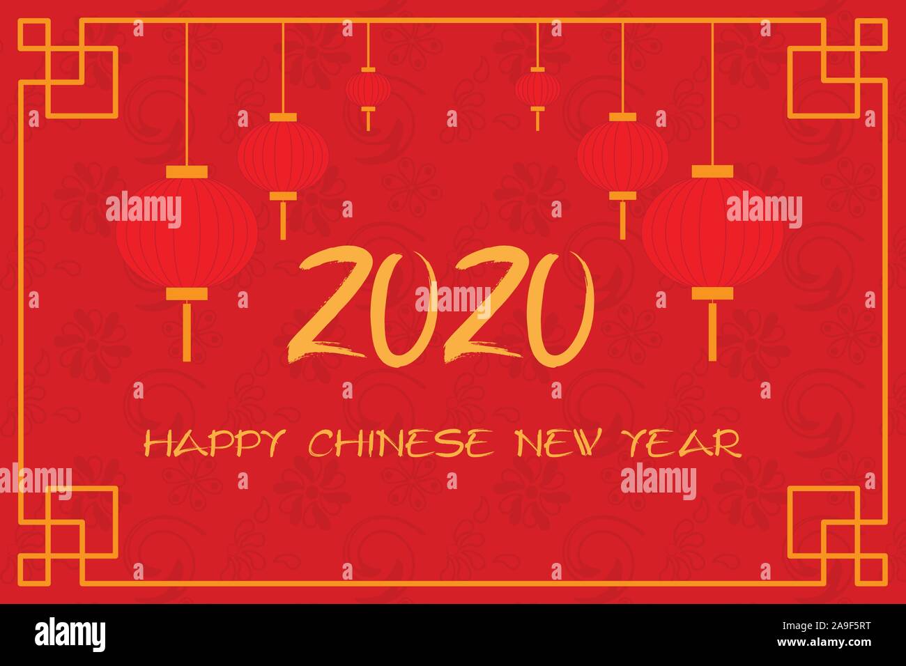 Chinese new year 2020 Stock Vector Images - Alamy