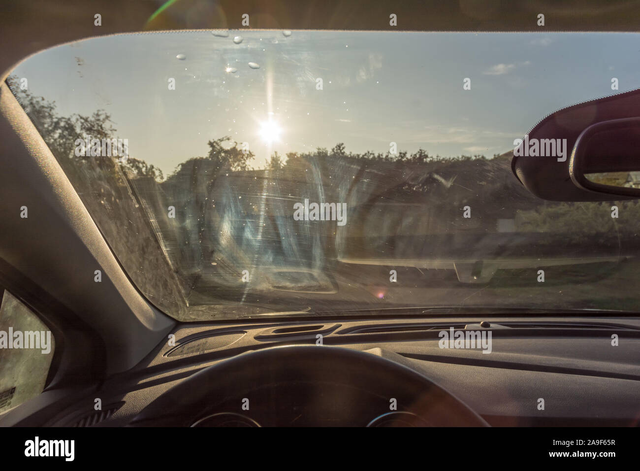 Car windscreen view traffic hi-res stock photography and images - Alamy
