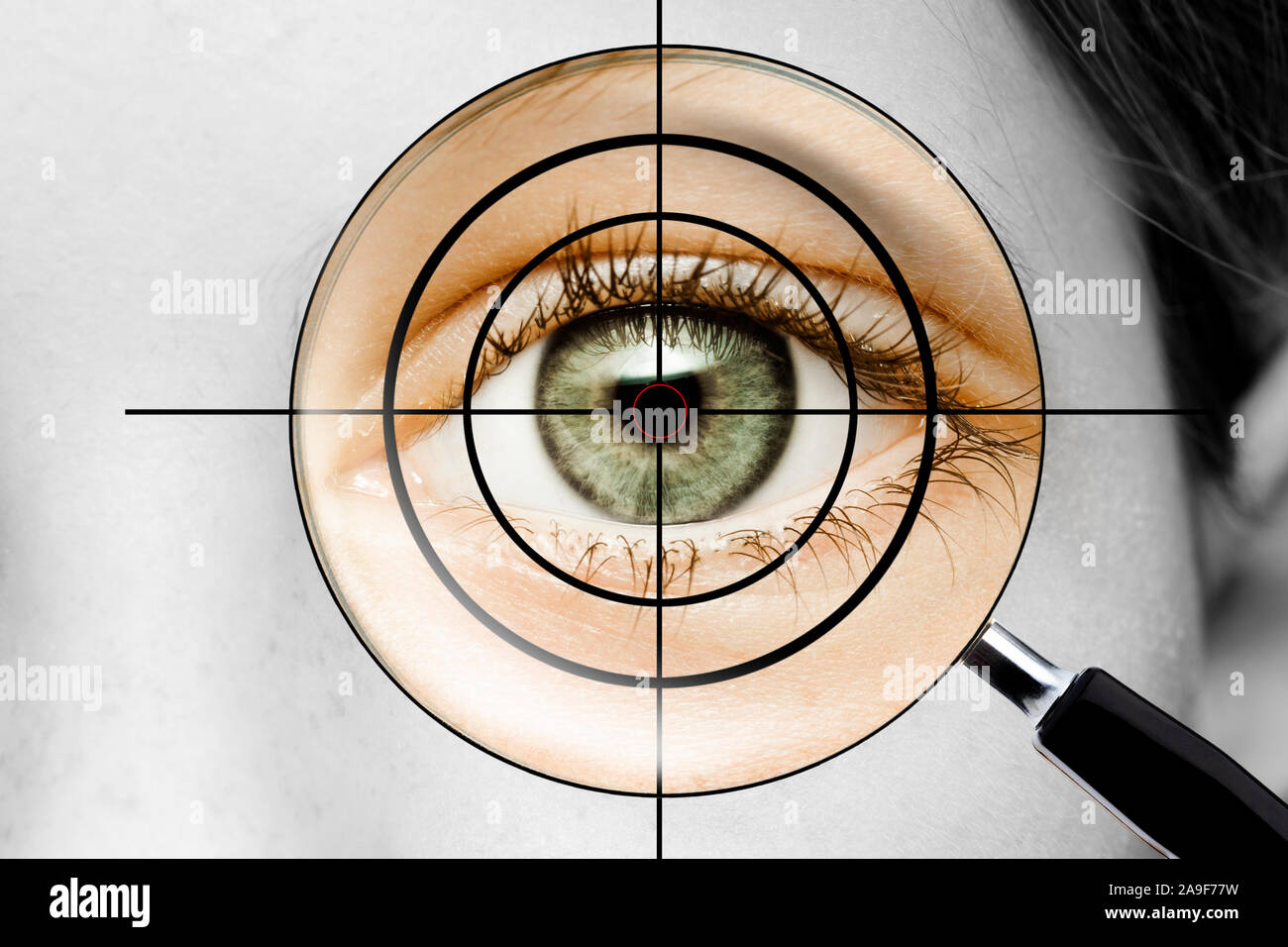 Enlarged glass hi-res stock photography and images - Alamy