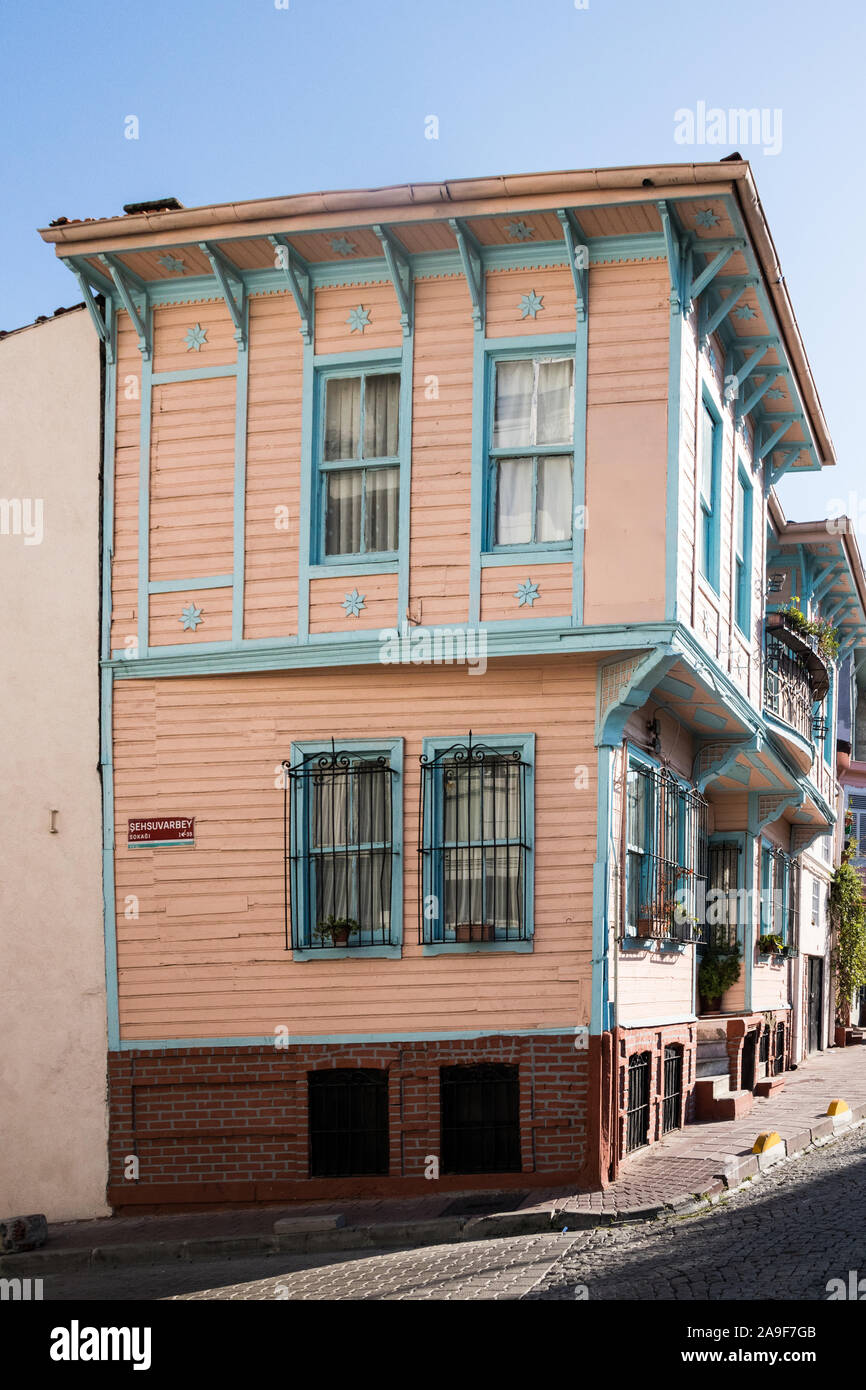 Typical wooden house , Istanbul, Turkey Stock Photo - Alamy