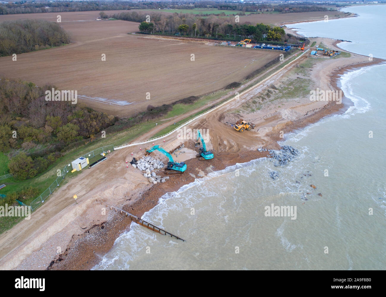 coastal protection to protect the coast from flooding at elmer west ...