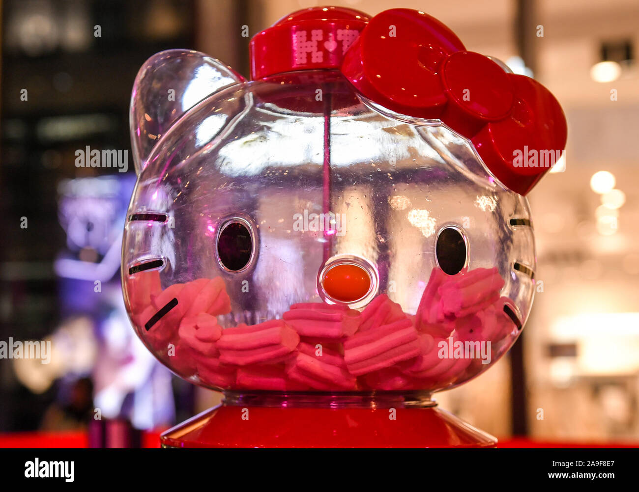 Berlin, Germany. 14th Nov, 2019. A candy figure in Hello Kitty design ...