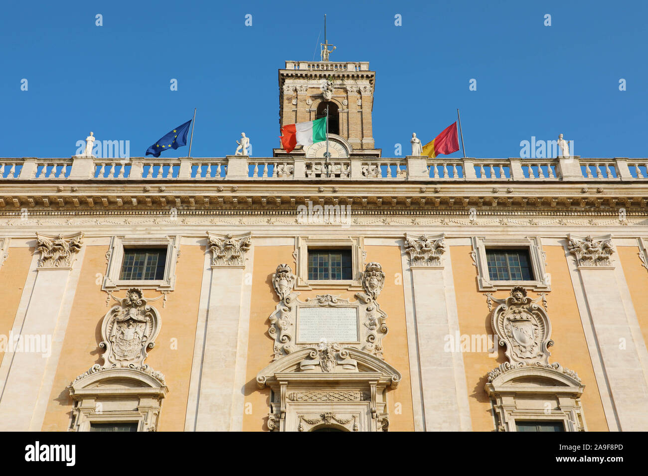 Palace of the Senators in Piazza del Campidoglio (Capitoline Square) on ...