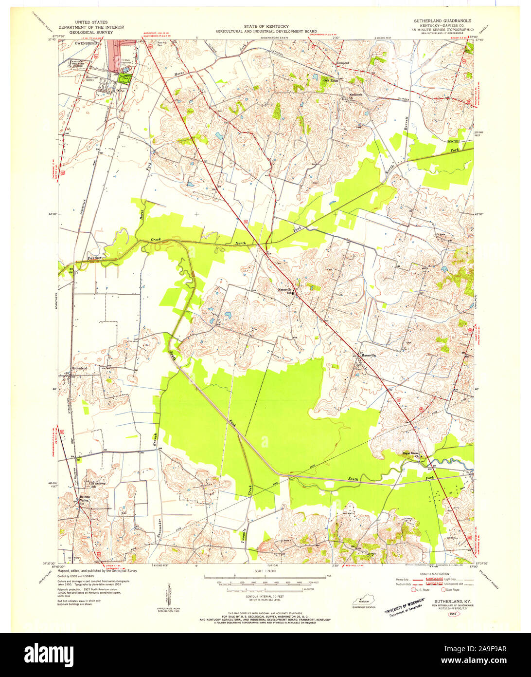 Sutherland map hi-res stock photography and images - Alamy