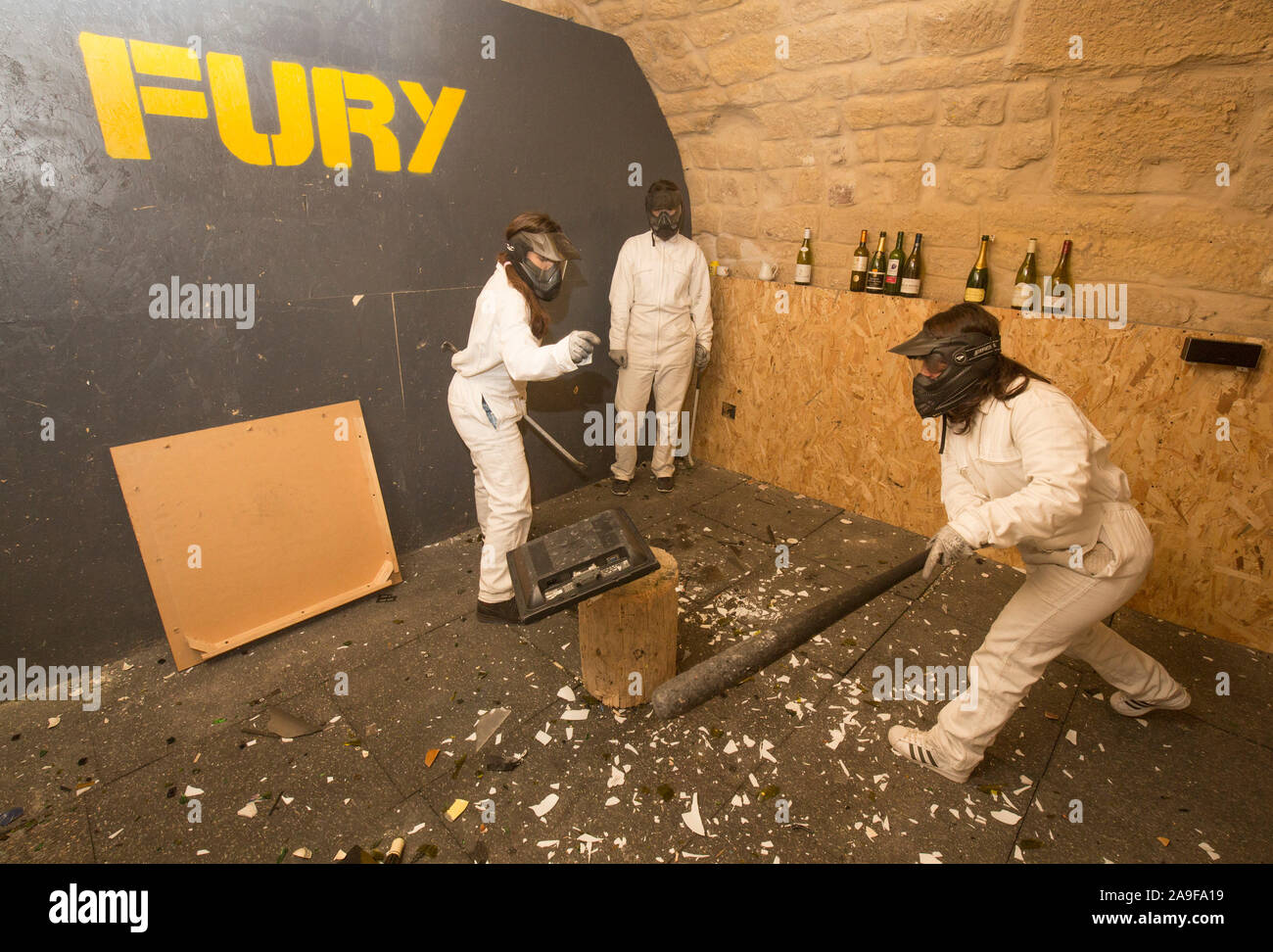 FURY ROOM ,PARIS : THE RAGE ROOM Stock Photo - Alamy