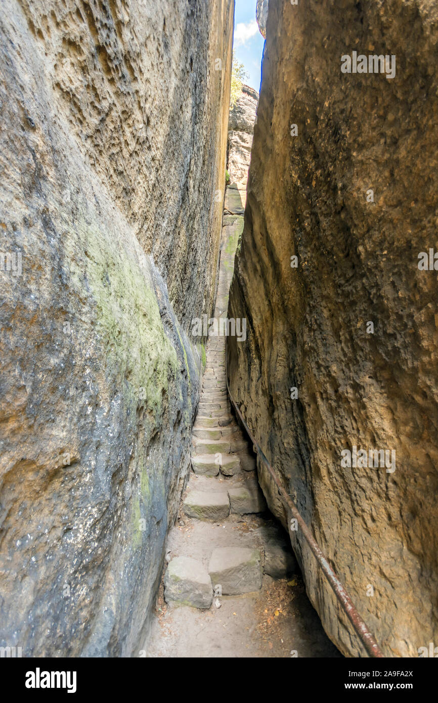 Narrow rock hi-res stock photography and images - Alamy