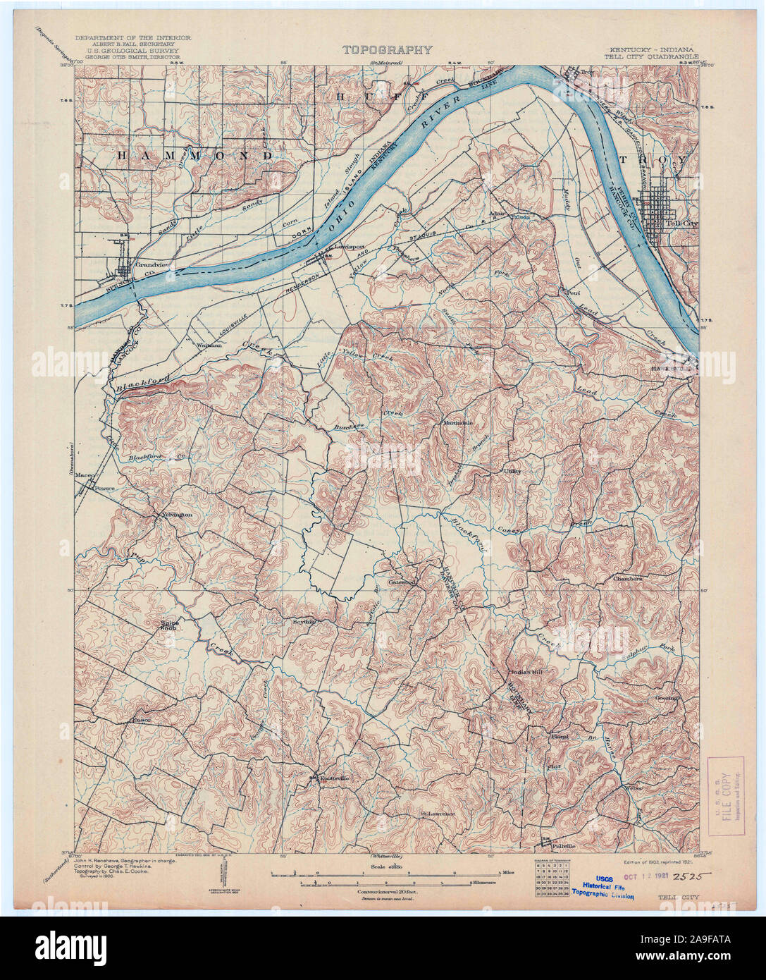 Map of tell city hi-res stock photography and images - Alamy