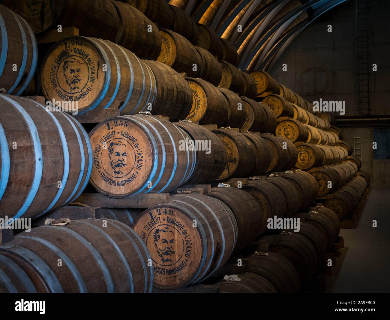 Habitation Clement, museum, rum distillery, rum cellar Stock Photo - Alamy