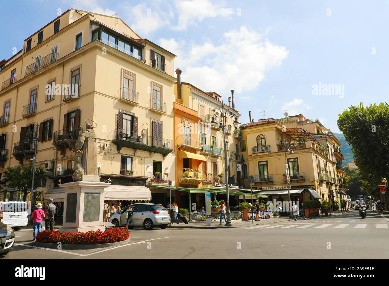 SORRENTO, ITALY - SEPTEMBER 18, 2019: Piazza Tasso Square, Sorrento ...