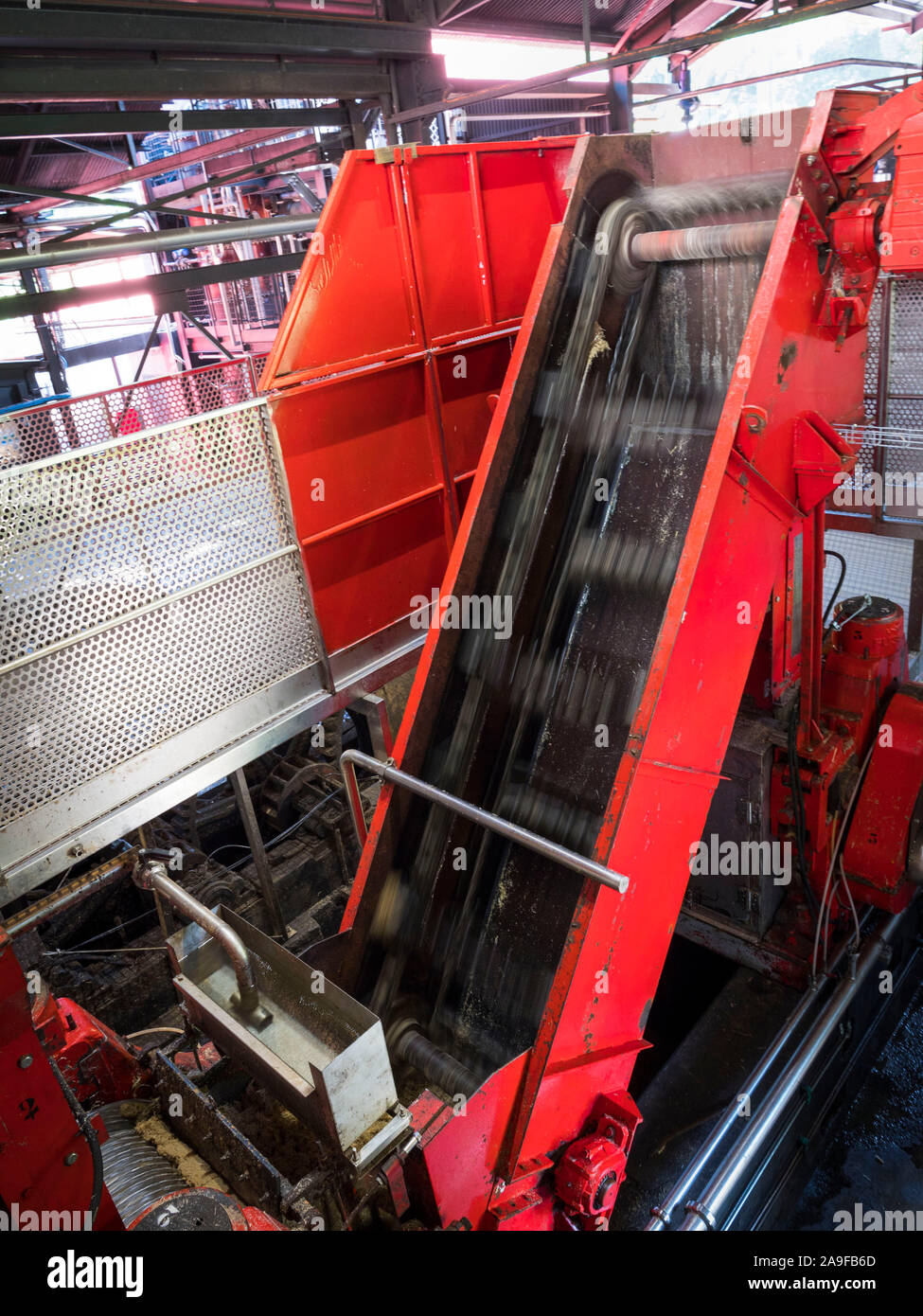 Rhum JM, distillation Rhum JM, sugarcane on production line Stock Photo ...