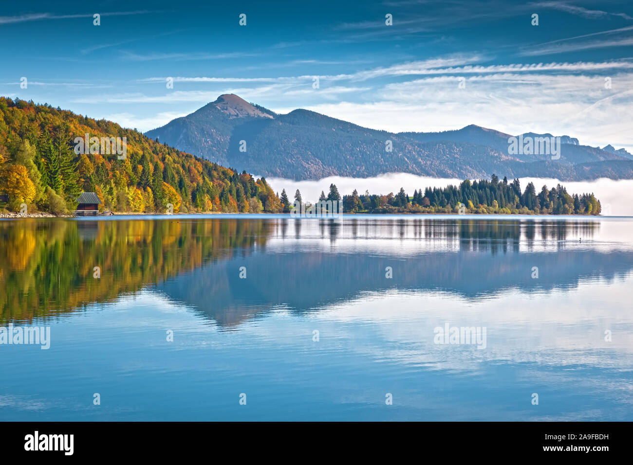 Der wunderschoene Walchensee bei Kochel, Deutschland Stock Photo - Alamy