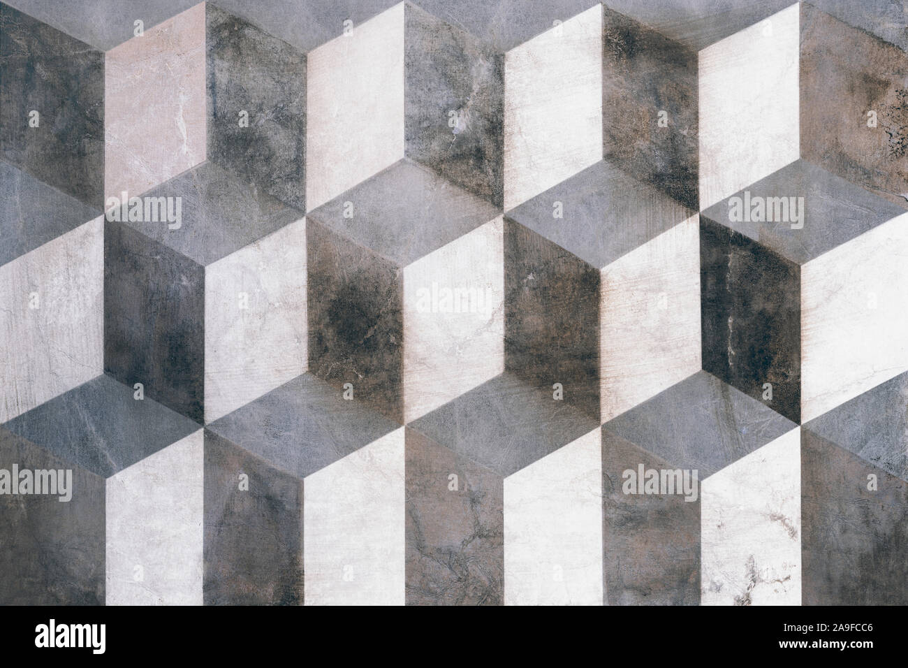 Decorative pattern with faded geometric shapes Stock Photo - Alamy