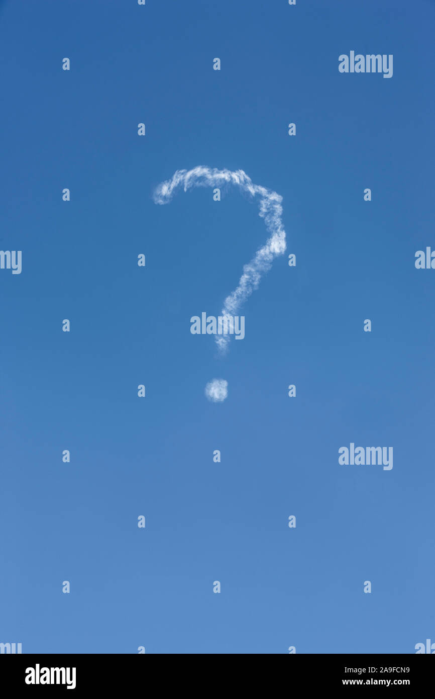 Question mark in cloud hi-res stock photography and images - Alamy