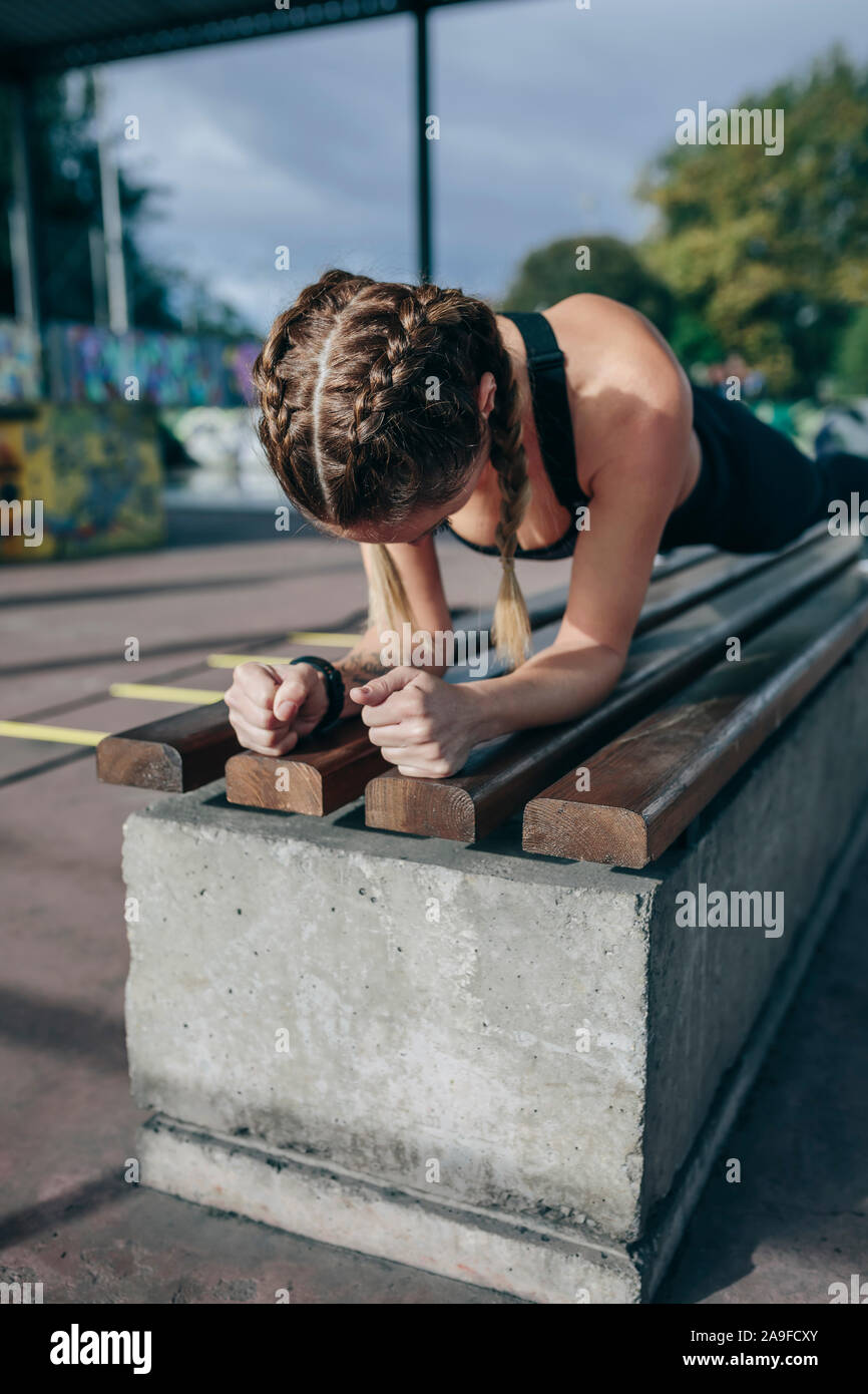 Plank on bench hi-res stock photography and images - Alamy