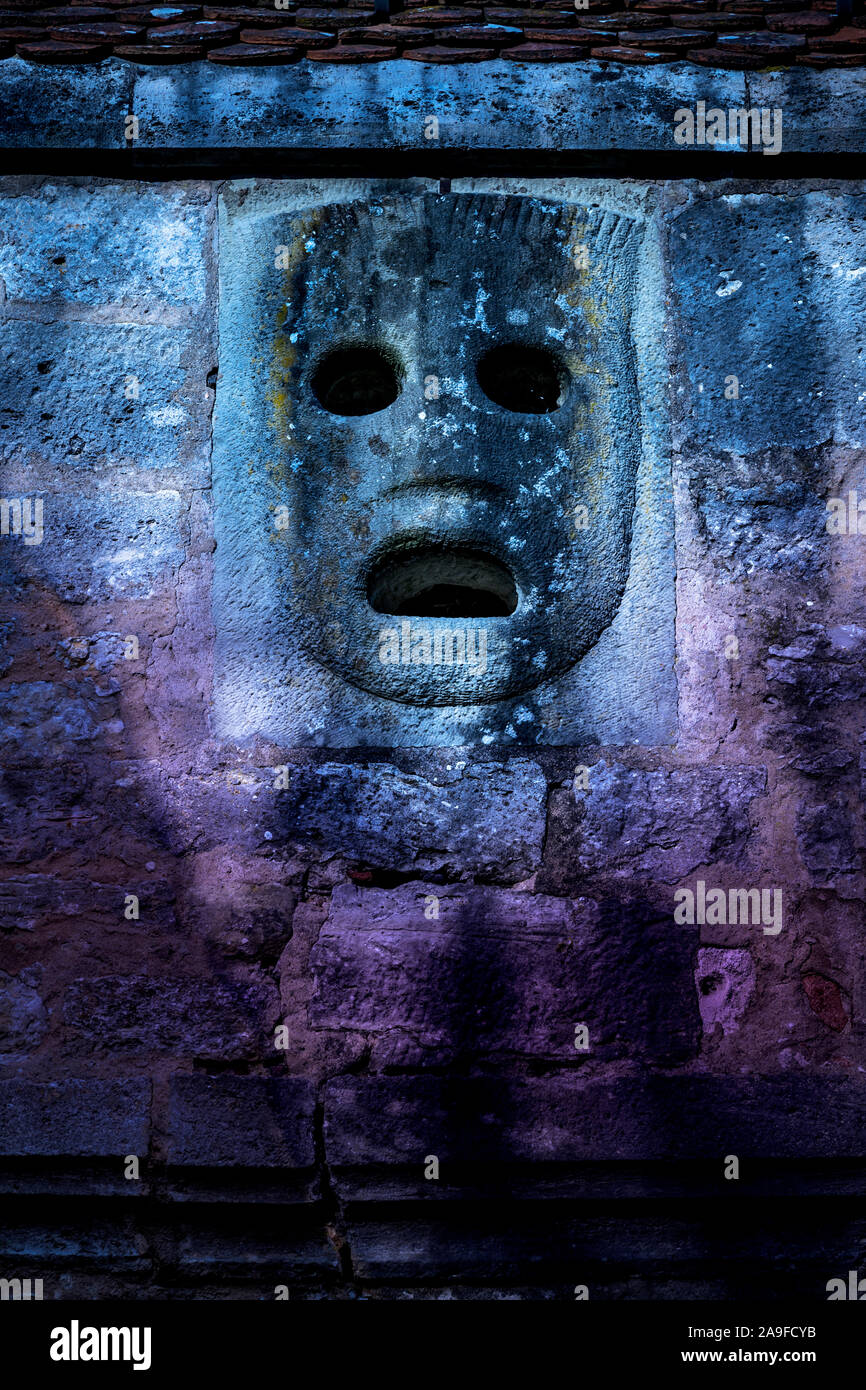 Stone mask relief hi-res stock photography and images - Alamy