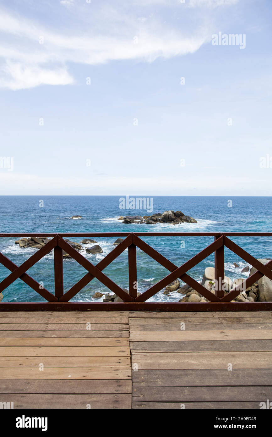 View caribbean sea fence hi-res stock photography and images - Alamy