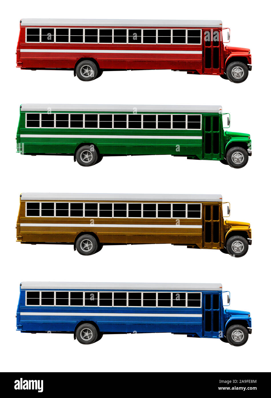 Old school bus hi-res stock photography and images - Alamy