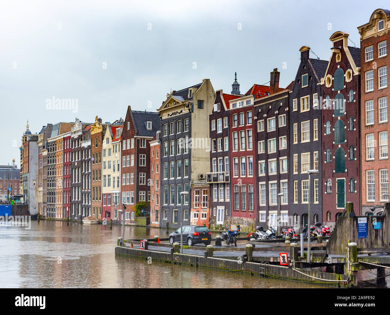 Amsterdam water channel Stock Photo - Alamy
