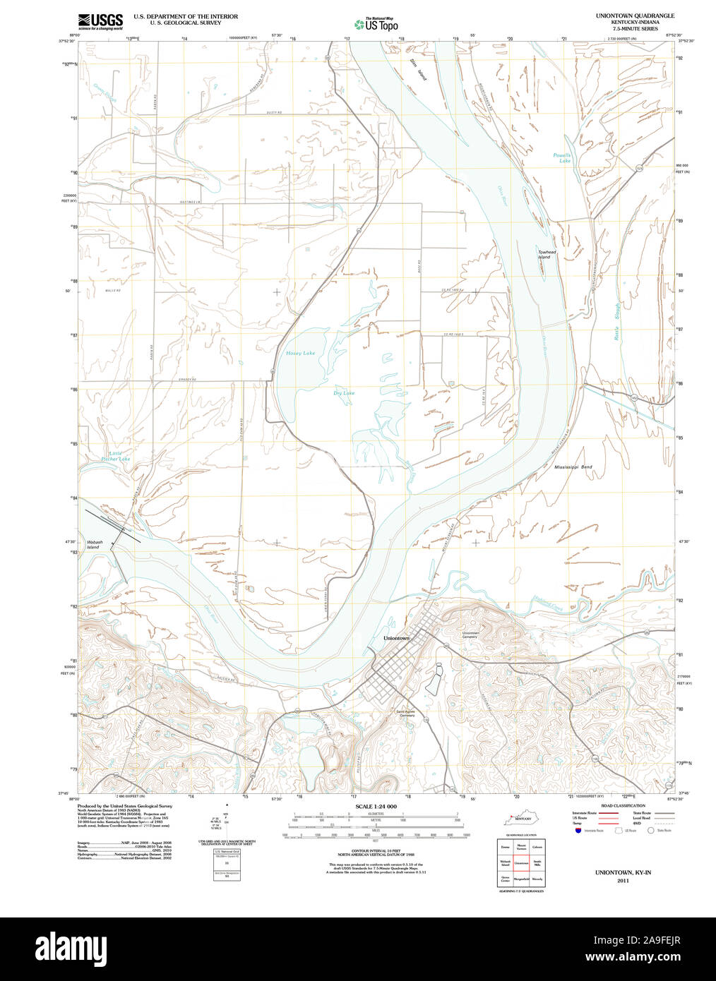 Uniontown map hi-res stock photography and images - Alamy