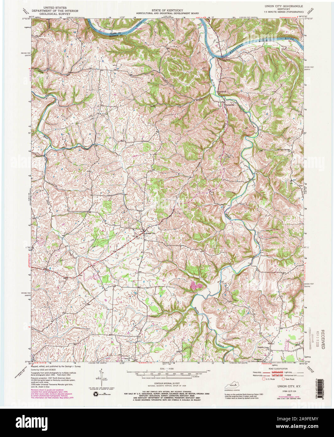 Union kentucky map hi-res stock photography and images - Alamy