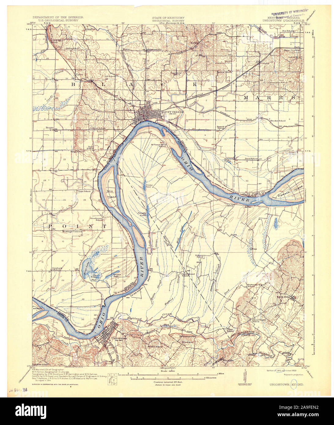 Uniontown map hi-res stock photography and images - Alamy