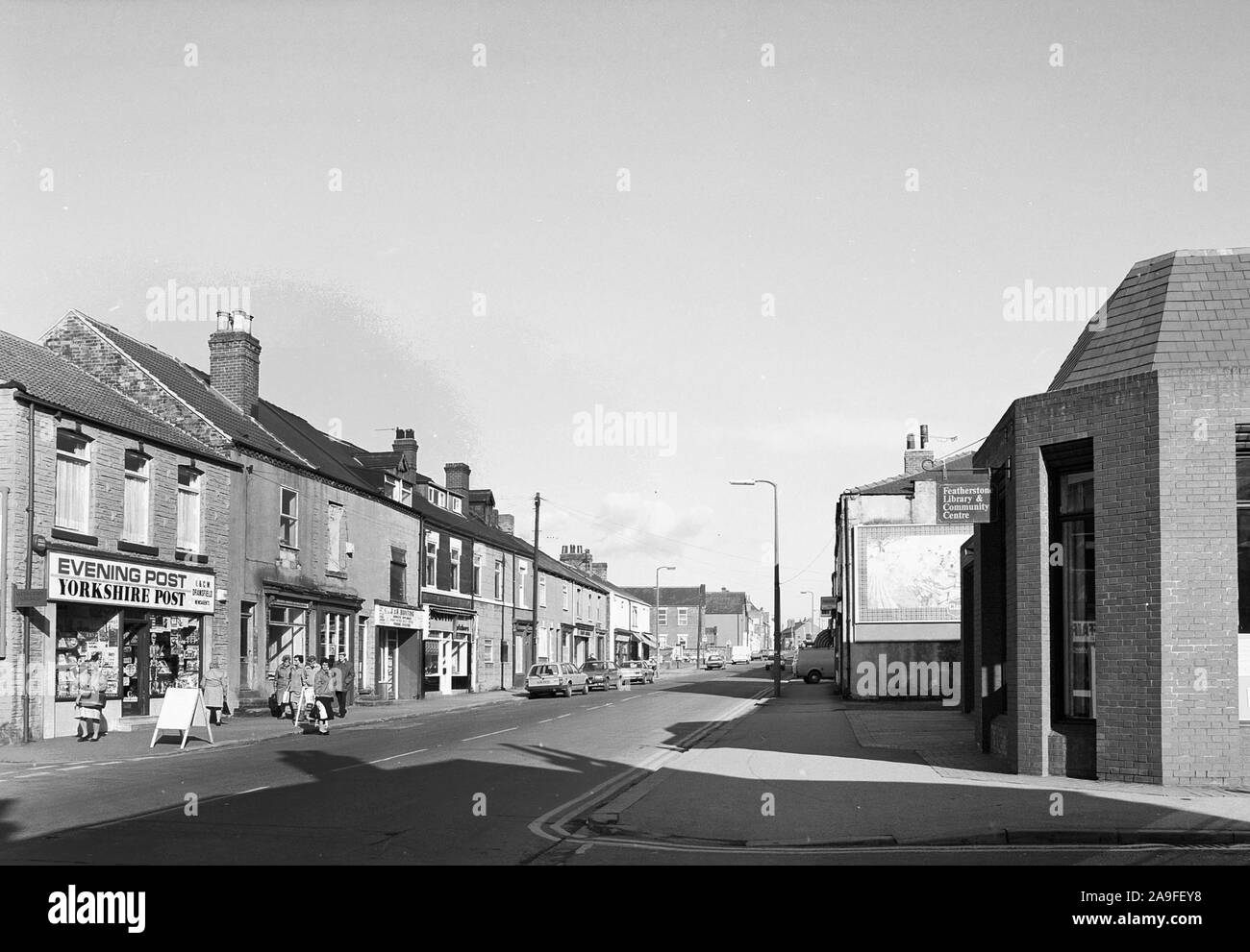 1987, the mining town of Featherstone, nr Wakefield, Northern England ...