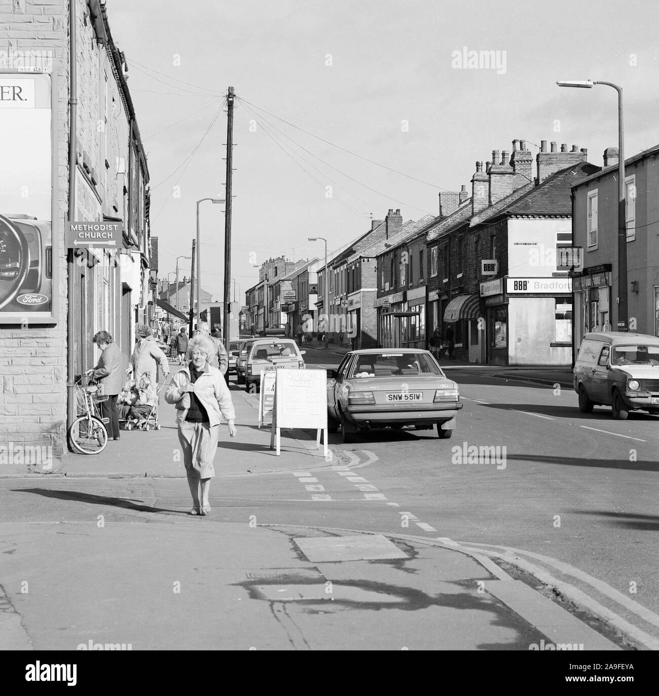 1987, the mining town of Featherstone, nr Wakefield, Northern England ...