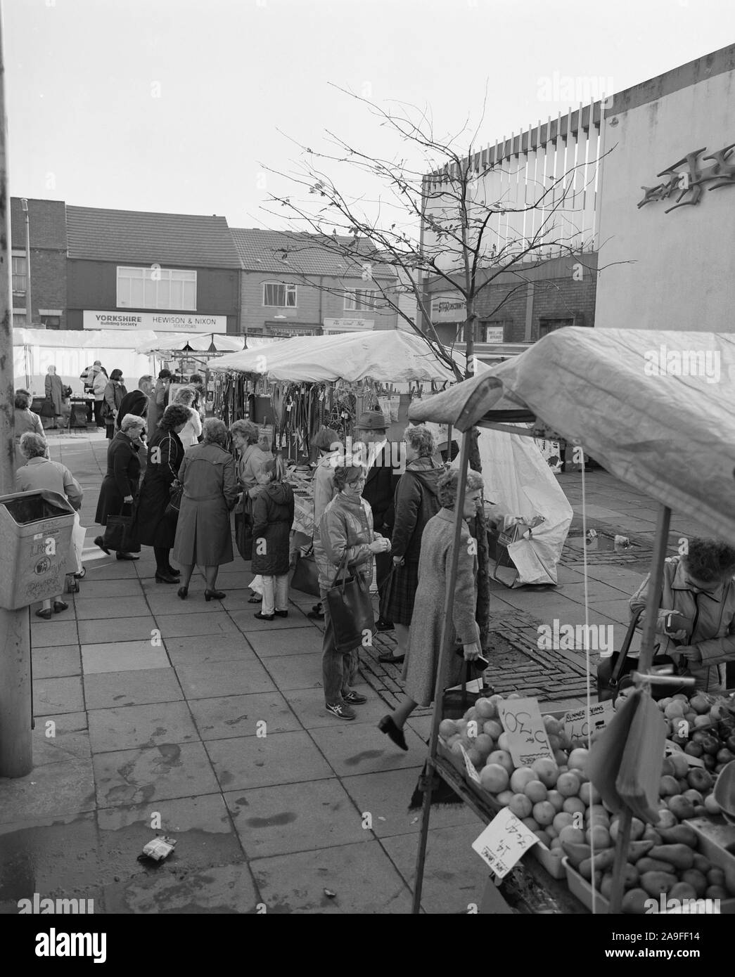 1987, the mining town of Featherstone, nr Wakefield, Northern England ...