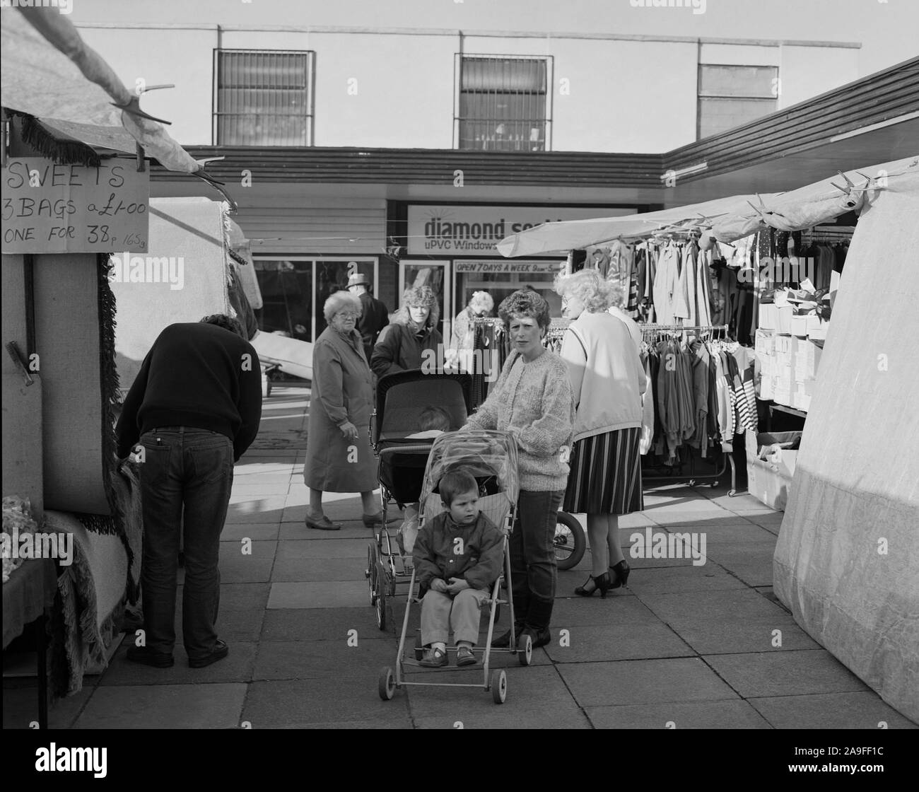 1987, the mining town of Featherstone, nr Wakefield, Northern England ...
