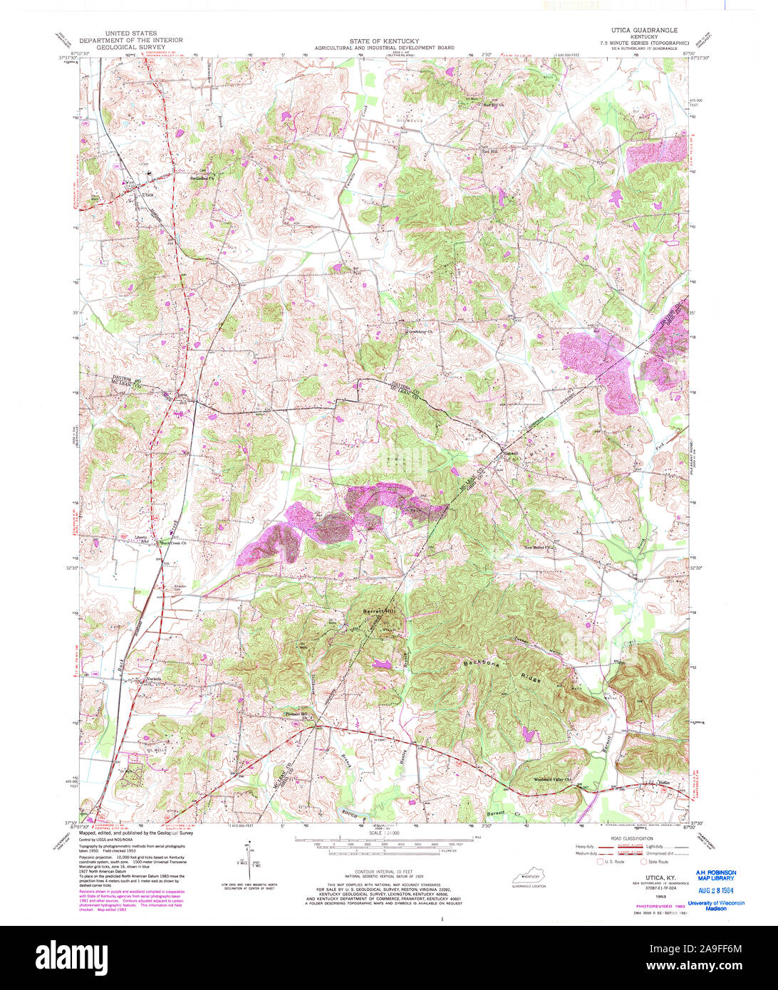 Utica map hi-res stock photography and images - Alamy