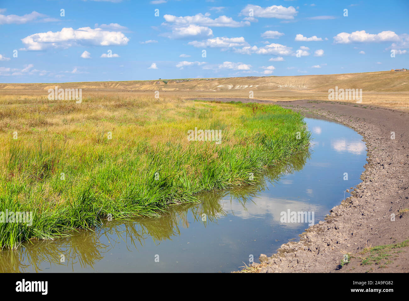 summer nature scenery , little river flowing Stock Photo - Alamy