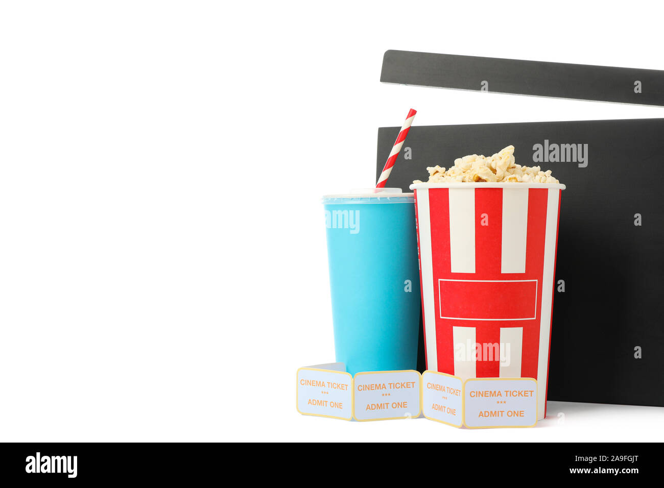 Empty popcorn bucket hi-res stock photography and images - Alamy
