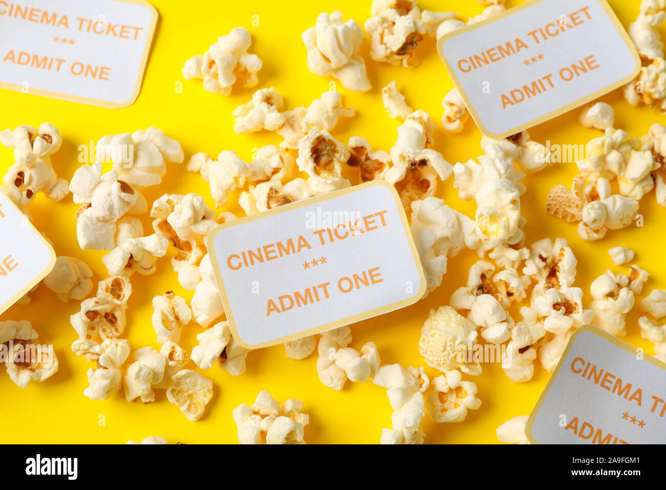 Cinema tickets popcorn hi-res stock photography and images - Alamy
