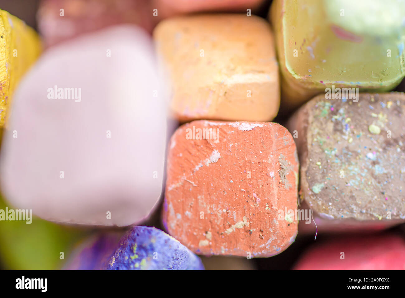 Chalk in different colors Stock Photo - Alamy
