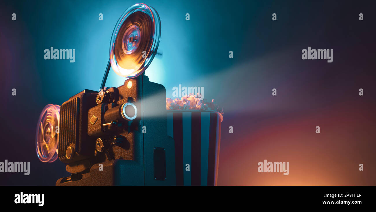 Old fashioned movie projector playing hi-res stock photography and ...