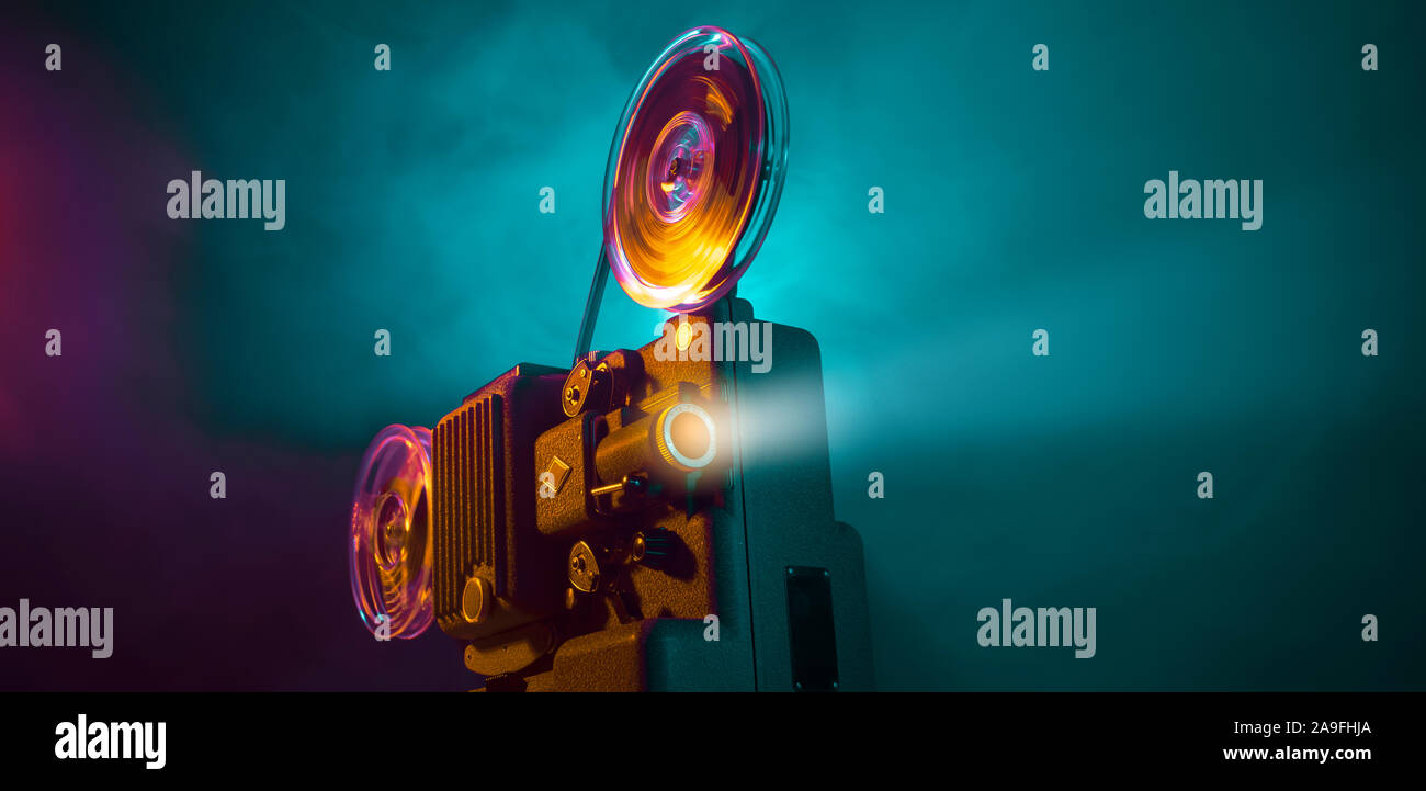 Old fashioned movie projector playing hi-res stock photography and ...