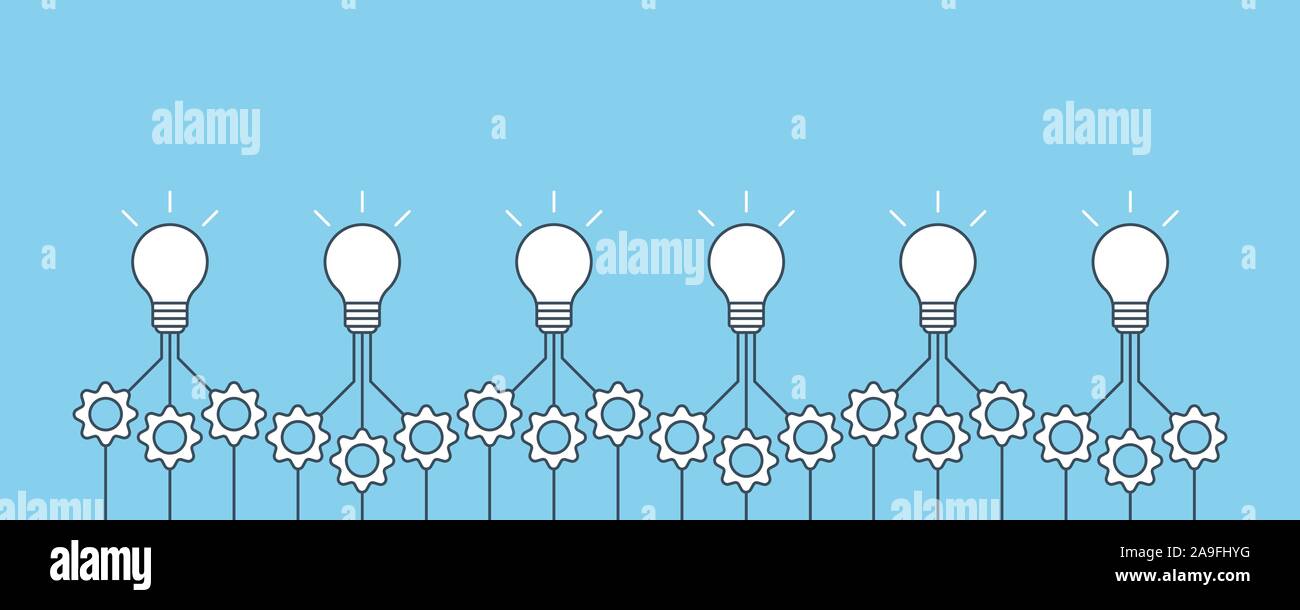 Cogs vector infographic hi-res stock photography and images - Alamy