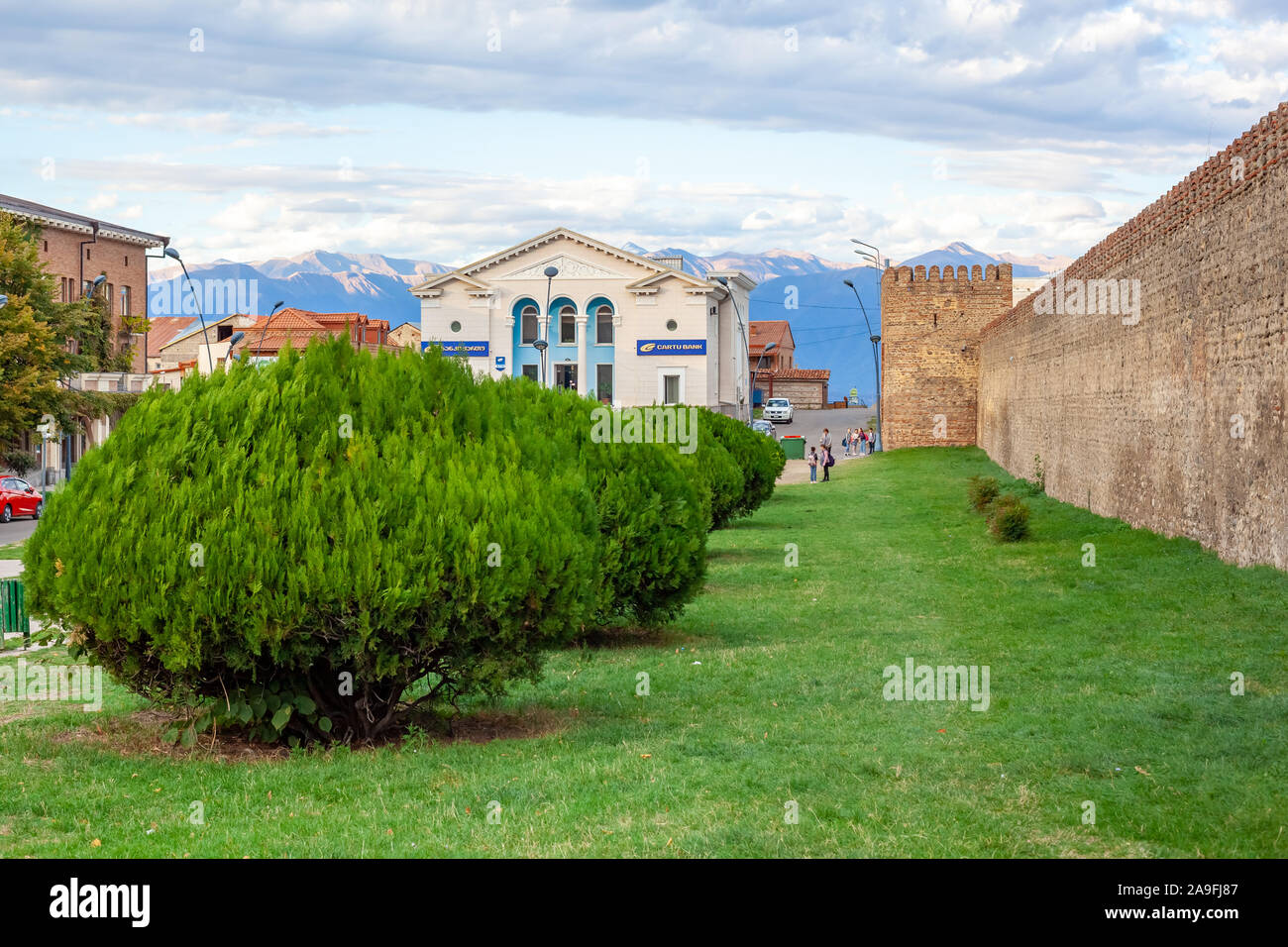 Telavi, Georgia - 07.10.2019: Telavi, Capital of region Khakheti ...