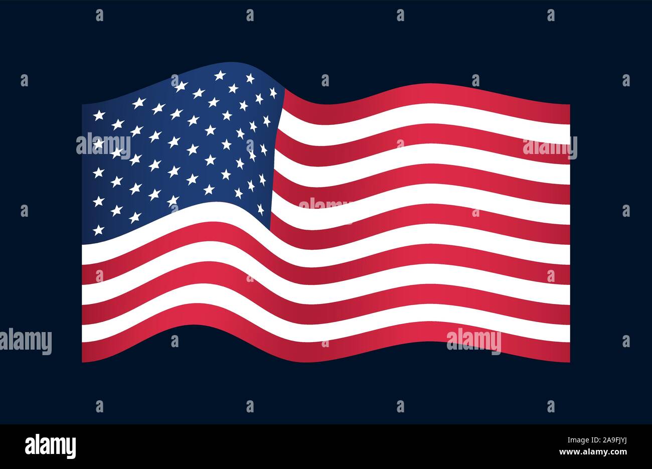 Realistic flag hi-res stock photography and images - Alamy