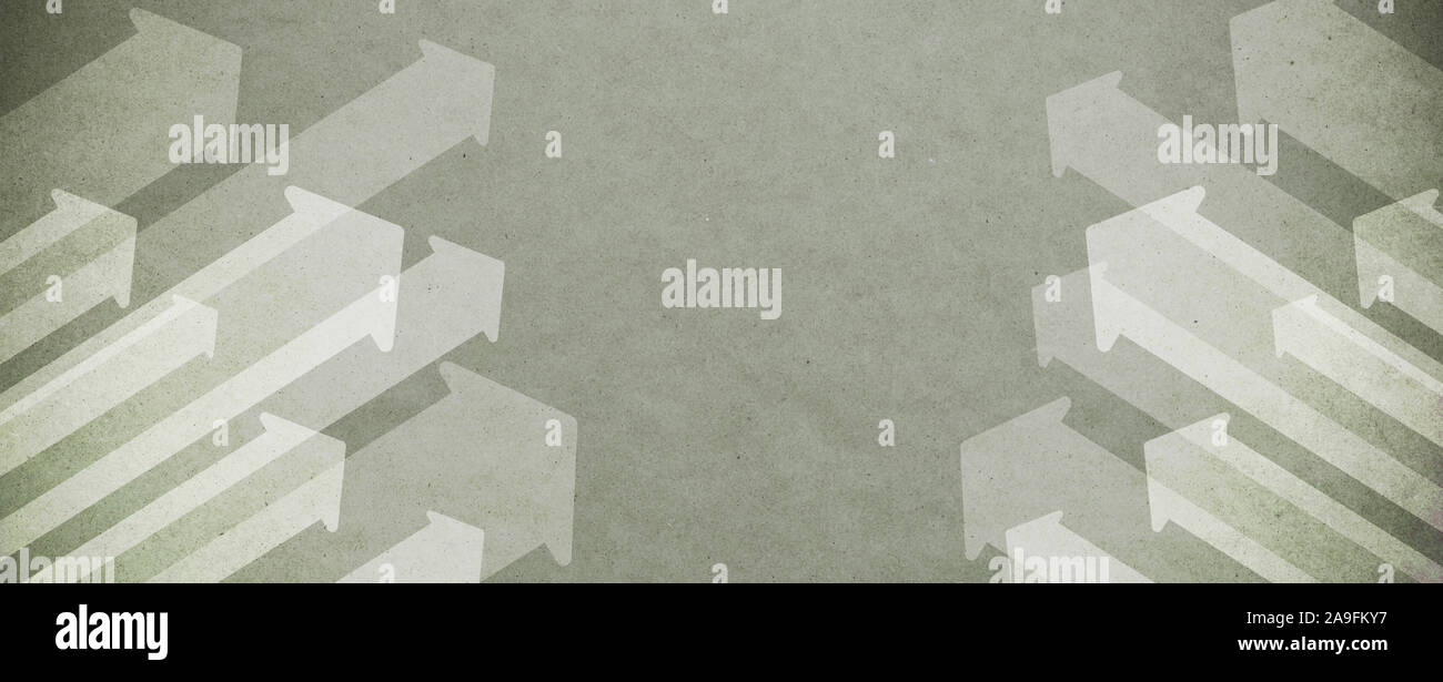 Arrows pointing up on recycled paper background, blank copy space Stock ...