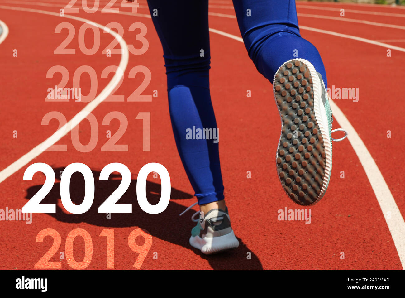 Stadium running track surface closeup hi-res stock photography and ...