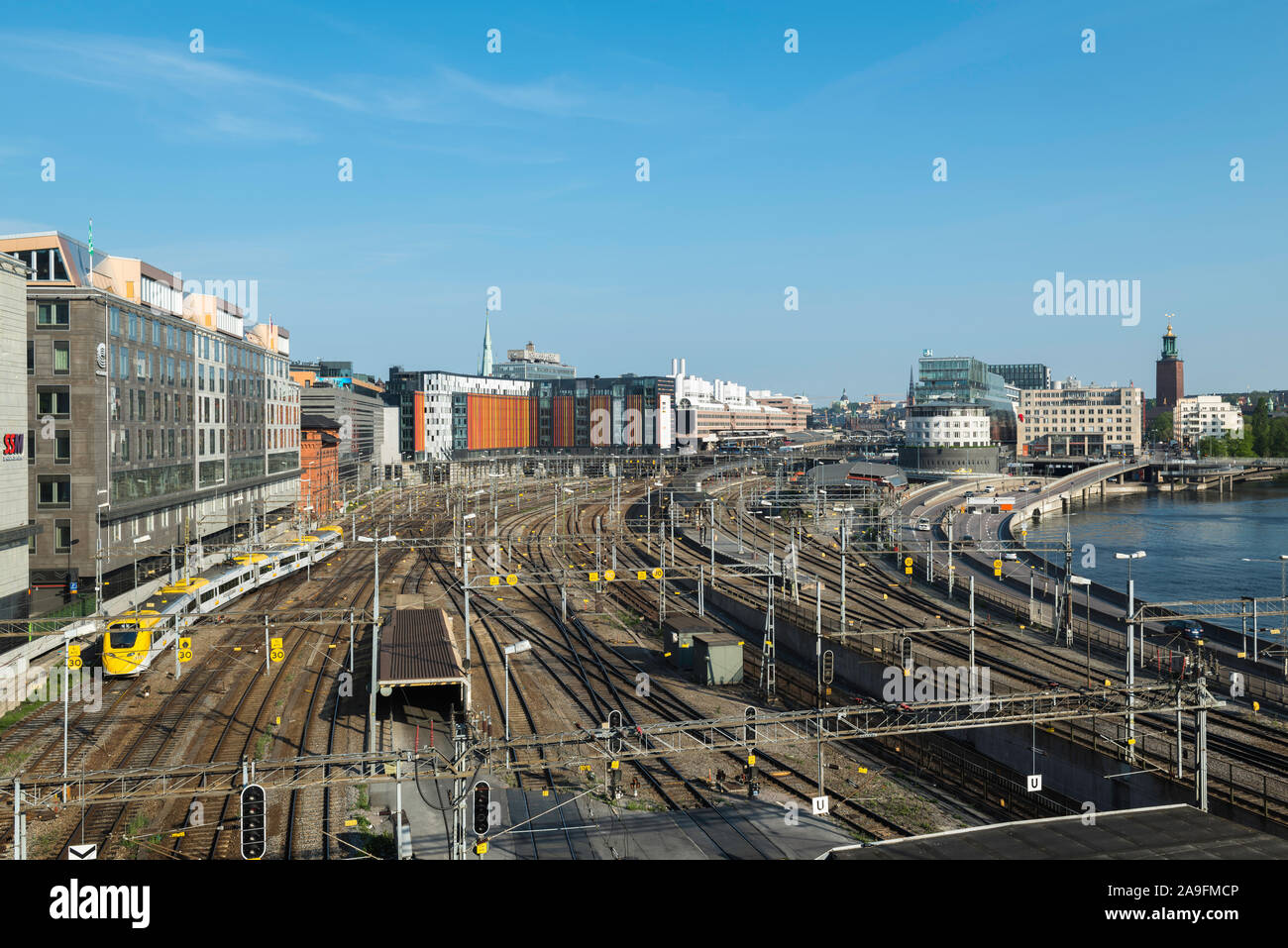 Stockholm central station train hi-res stock photography and images - Alamy
