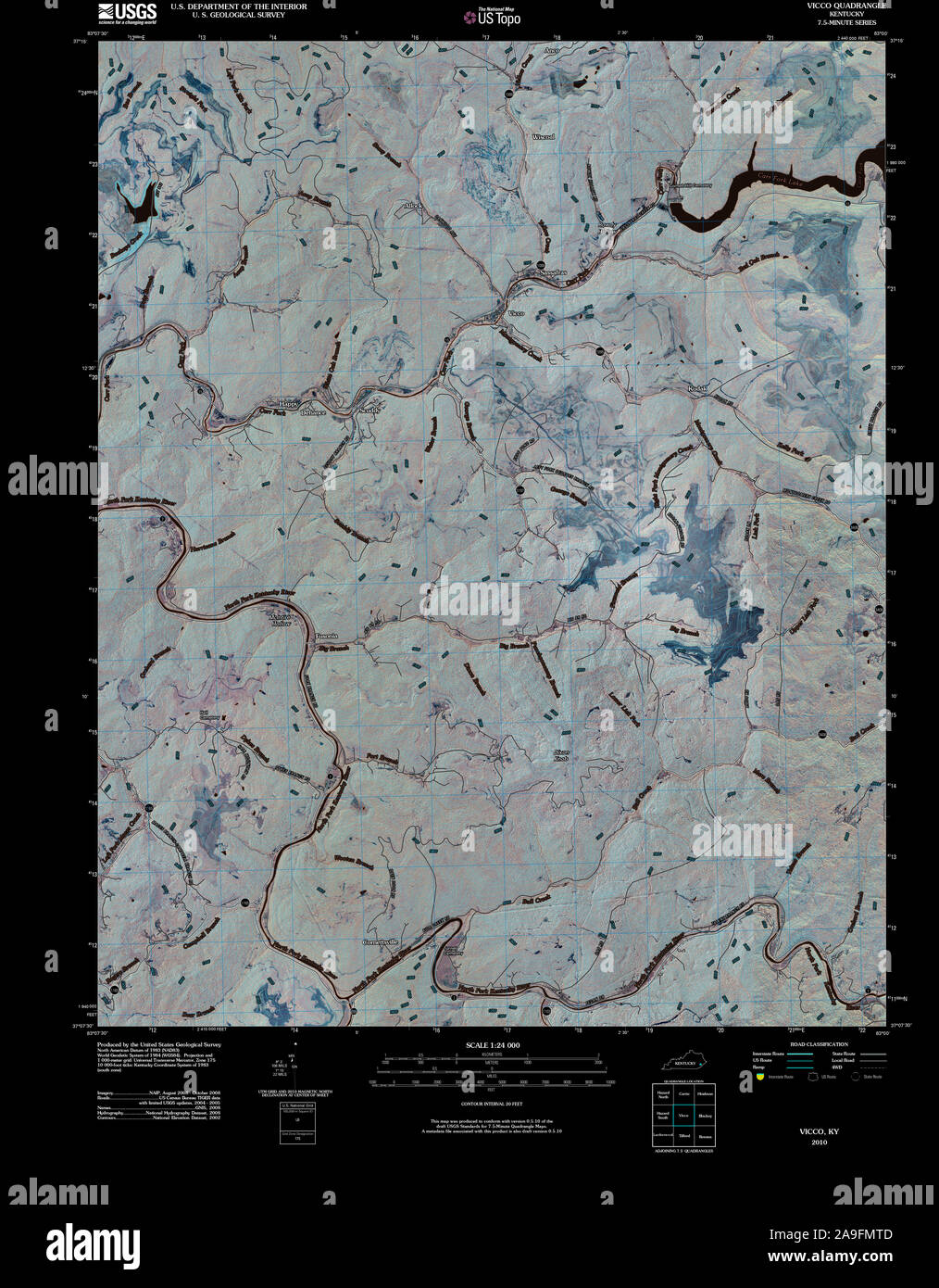 Map Of Vicco High Resolution Stock Photography and Images - Alamy