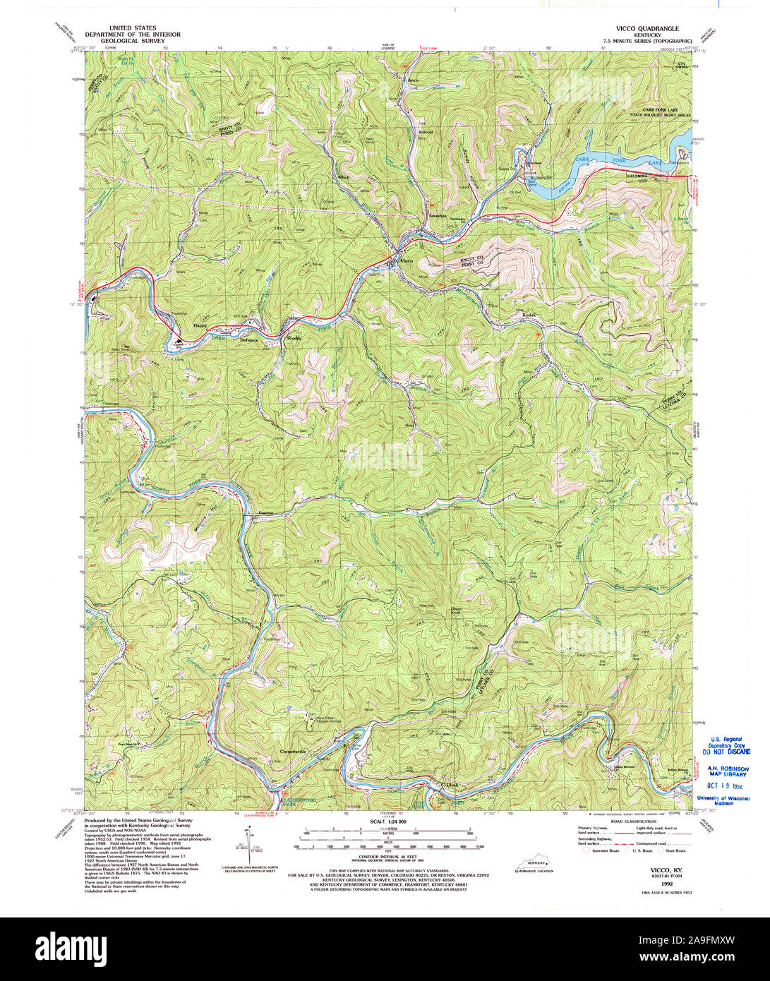 Map Of Vicco High Resolution Stock Photography and Images - Alamy