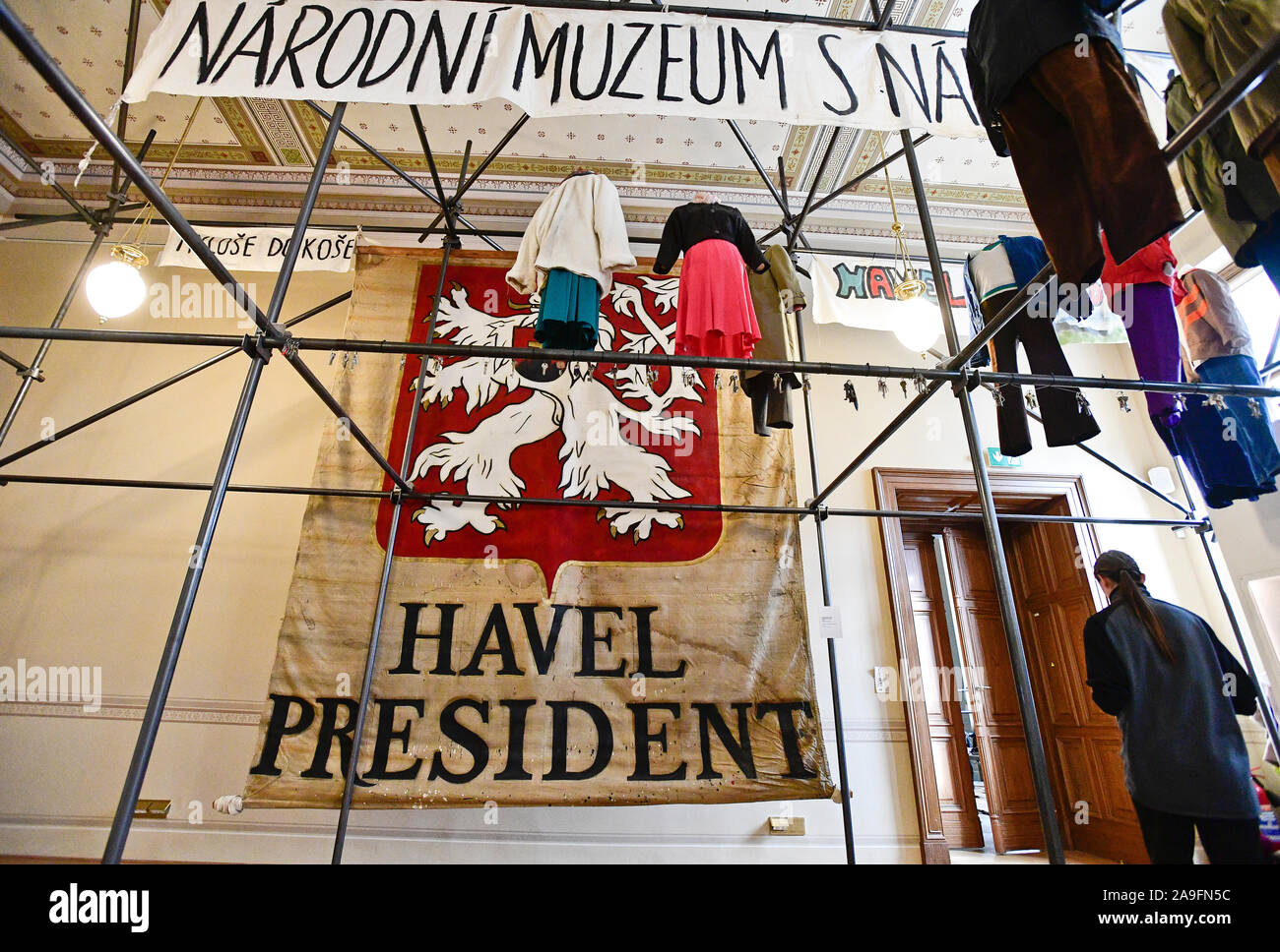 A part of the Velvet Revolution exhibition in the National Museum (NM ...