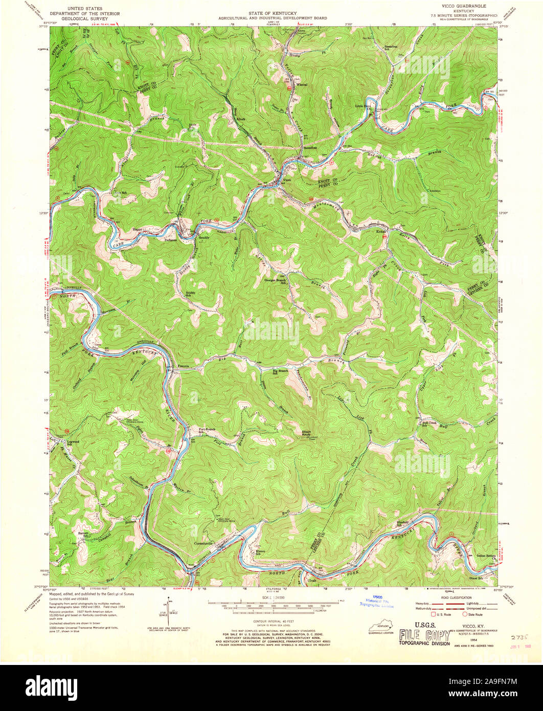 Map Of Vicco High Resolution Stock Photography and Images - Alamy