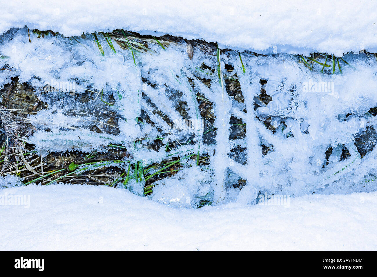 Frozen brook with ice structures hi-res stock photography and images ...